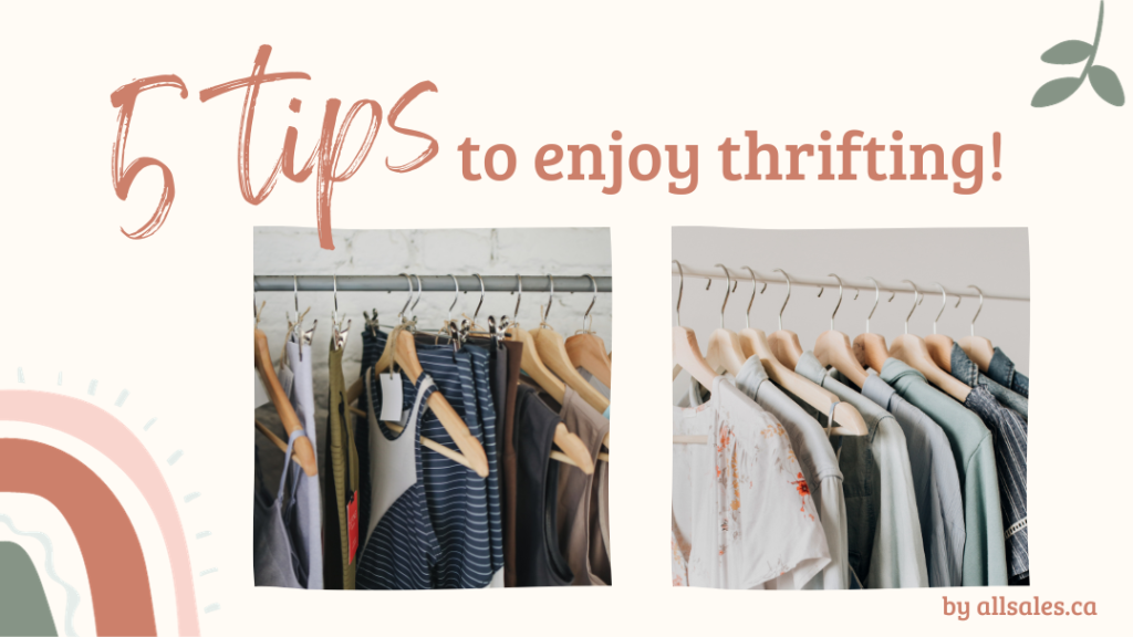 allsales.ca blog | 5 Tips to Enjoy Thrifting